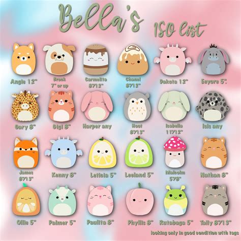 Cutest Squishmallow Names Free Printable Templates