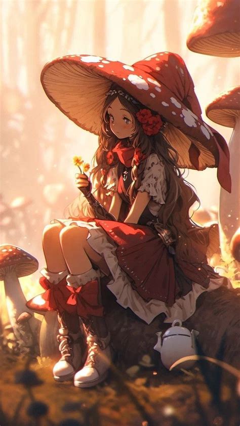 Female Mushroom Character Anime Mushroom Character Ida