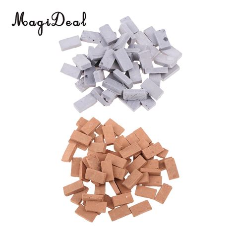 100x 1 35 Mini Realistic Clay Bricks Model For San Vicedeal