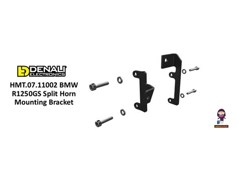 Denali Hmt0711002 Bmw R1250gs Split Horn Mounting Bracket Instruction
