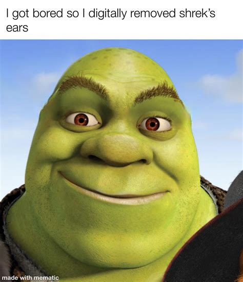 Haha Earless Shrek Go Brr Rmemes
