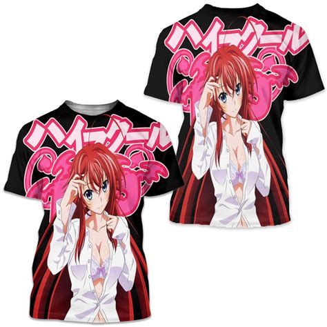 Rias Gremory High School Dxd Men 3d Full Print Short Sleeve T Shirt