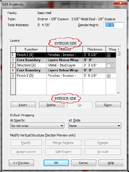 Autodesk Explorer Revit Wall Assemblies