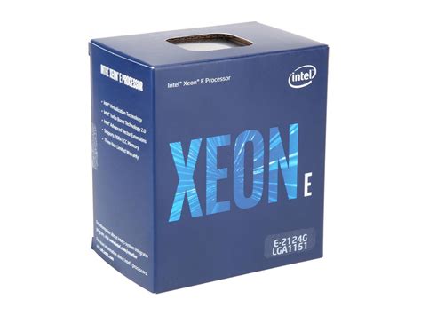 Intel Xeon E 2124g Coffee Lake 34 Ghz 45 Ghz Turbo Lga 1151 71w
