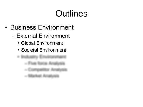 Solution The External Environment Analysis Studypool