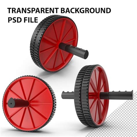 Premium Psd Ab Roller Wheel Red Png