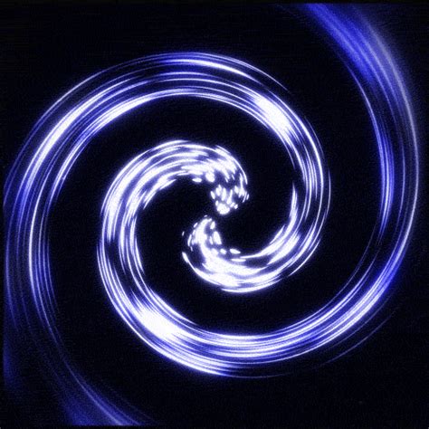 Blue Light Spiral Illusion 