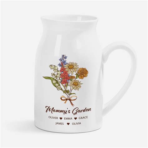 Personalized Flower Vase Moms Garden T Mothers Day T