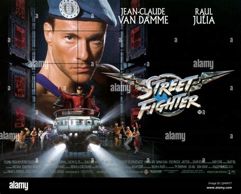 Jean Claude Van Damme Street Fighter A3 Street Fighter Poster Signed
