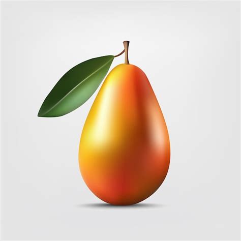 Premium Vector Mango Isolated On White Background