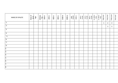 Seeding Formdocx Track And Field Sports
