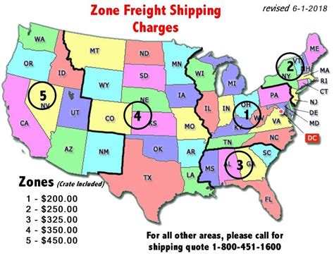 Printable Usps Zone Chart