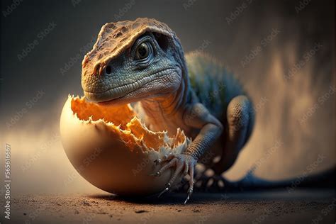 A Lizard Eating An Egg With Its Mouth Open And A Lizard On The Side Of
