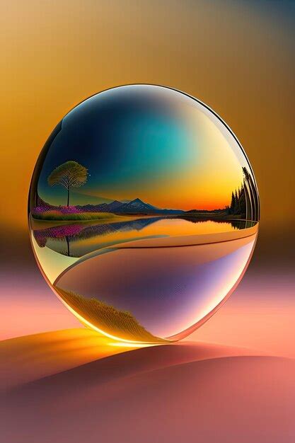 Premium Ai Image Shiny World As A Ball