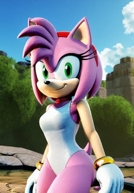 Amy Rose Sonic The Hedgehog｜ai Art Model And Lora Pixai