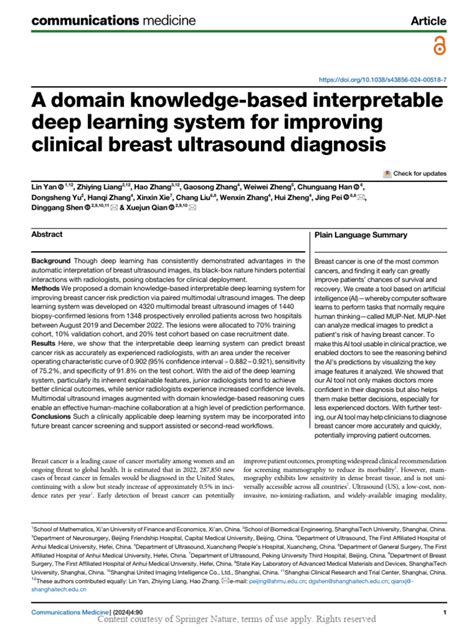 A Domain Knowledge Based Interpretable Deep Learni Pdf Medical