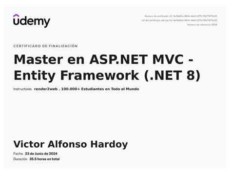 Capacitación En Aspnet Mvc Entity Framework Net 8 💪 Víctor Alfonso Hardoy