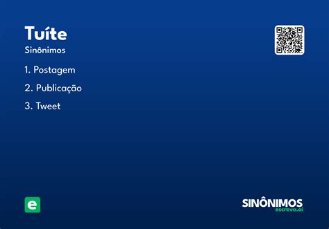 Tuíte Significado E Sinônimo Escrevaai