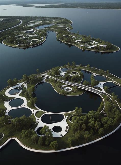 Unreal Future Architecture Building City Space Park Future Landscape