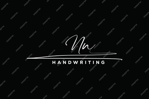 Premium Vector Nn Initials Handwriting Signature Logo Nn Letter Real