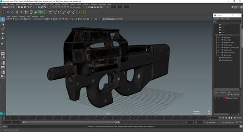 P90 Game Weapon 3d Model 39 3ds Blend C4d Fbx Max Ma Lxo Obj Free3d