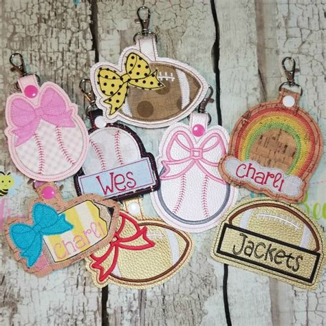 Bag Tag Embroidery Design Set Of 20