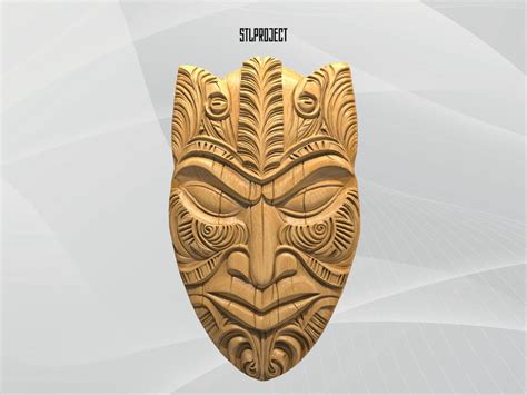Maori Stl For Cnc Cnc Router 3d Print Wood Carving Heightmap Bas Relief Commercial Use Instant