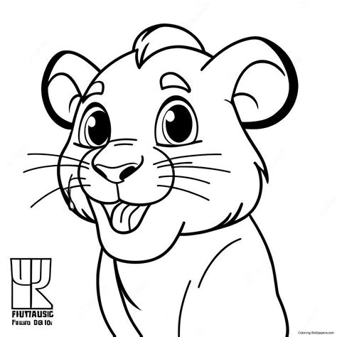 Simba Roaring Coloring Page 151 133