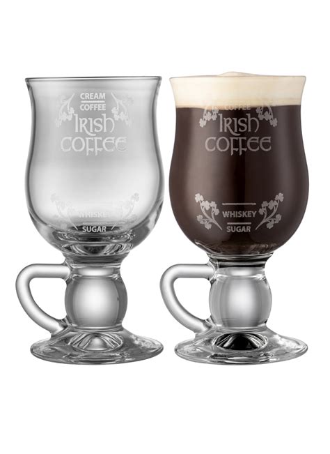 Pair Of Irish Coffee Glasses Recipe Included Blarney