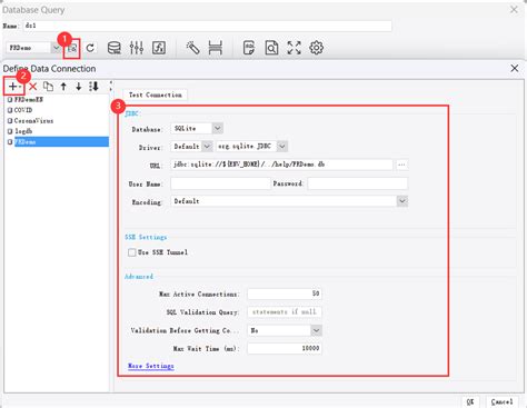 advanced database query finereport help document