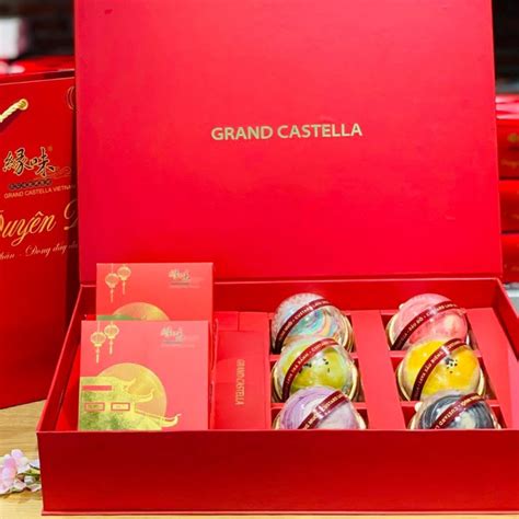 Set Quà 2 Bánh Trung Thu 6 Bánh Lava Trứng Chảy Tùy Chọn Vị HỘp