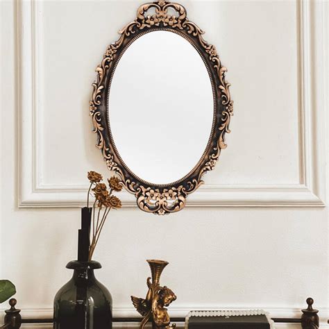 Cedar Assembly Vintage Decorative Framed Mirror Wall Hanging Mirrors