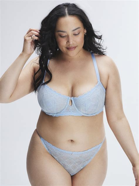 Sparkle Prep String Bikini Panty In Blue Savage X Fenty