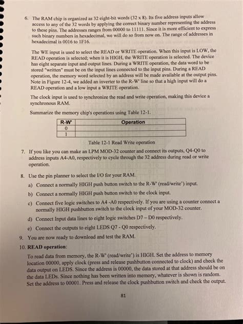 Solved LAB RANDOM ACCESS MEMORY RAM WWWXXS OBIECTTVES Chegg