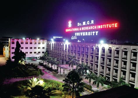 Dr Mgr Educational And Research Institute Chennai Chennai India