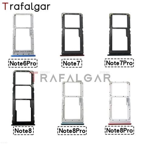 Sim Card Tray Slot For Xiaomi Redmi Note 6 7 8 Pro Sim Tray Holder