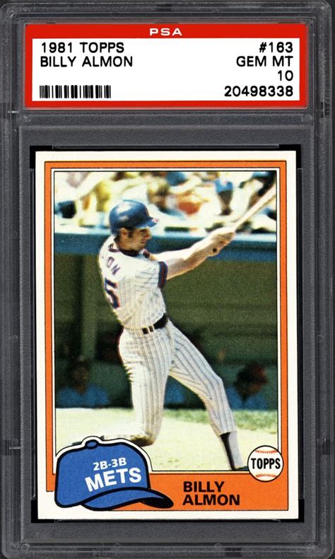 1981 Topps And Topps Traded Billy Almon Psa Cardfacts®