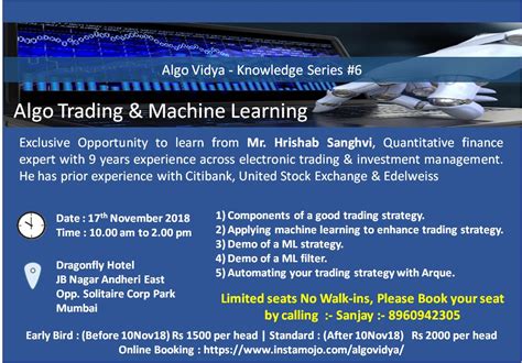Algotrading Machinelearning Quantitativefinance Electronictrading