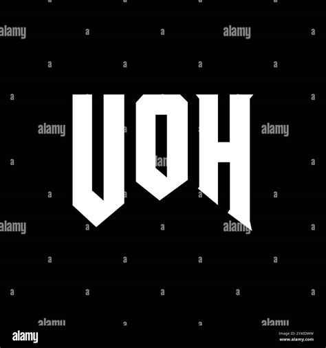 Uoh Letter Logo Design For Technology Company Uoh Logo Design Black