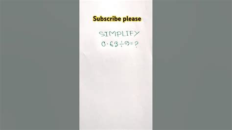Simplification Math Maths Math Simplification Matholympiad Shortmath Shorts Short Youtube