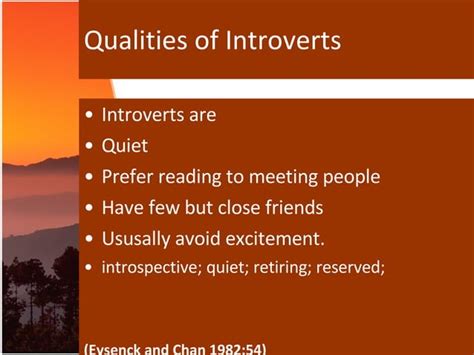 Extroversion Introversion Ppt