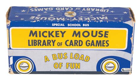 A Mickey Mouse Bus Load Of Fun Library Of Card Games Van Eaton