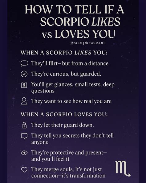 How To Tell If A Scorpio Likes You Vs Loves You Scorpio Season