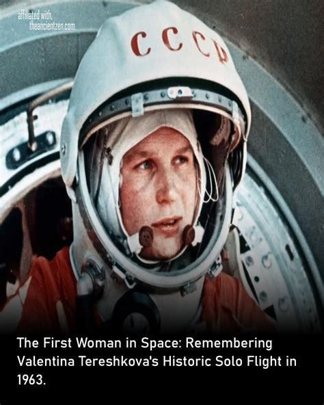 Science Born On March 6 1937 Valentina Tereshkova Etched Her Name