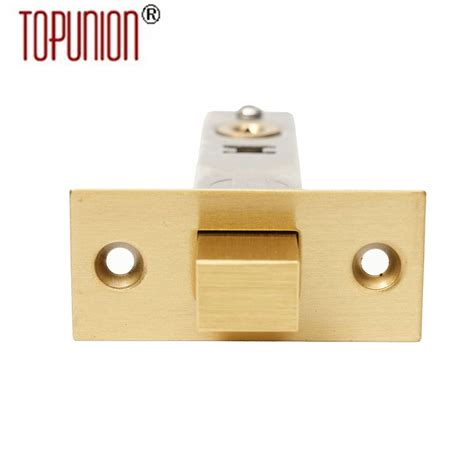 90 Rotation Dead Bolt Door Lock Latch Gold Finish Tubular Latch And