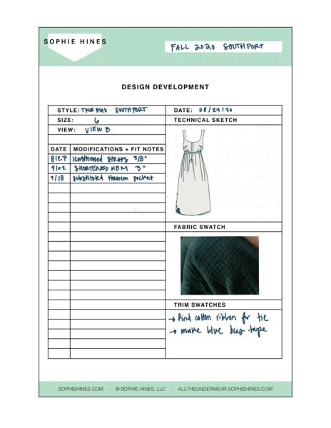 Design Development Sheets Downloadable Pdf Png