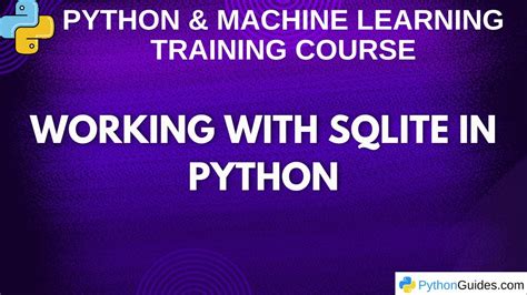 Sqlite In Python Python Tutorial 2025 Youtube