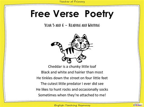 Free Verse Poetry Year 56 Teaching Resources