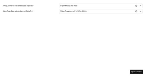 Single Selection Devextreme Drop Down Box Codesandbox