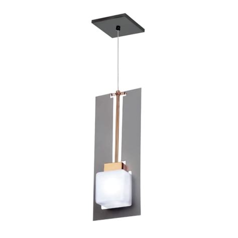 Pendente Vidro Quadrado Corte Laiser 155x09x39cm Metal E Cubo Vidro